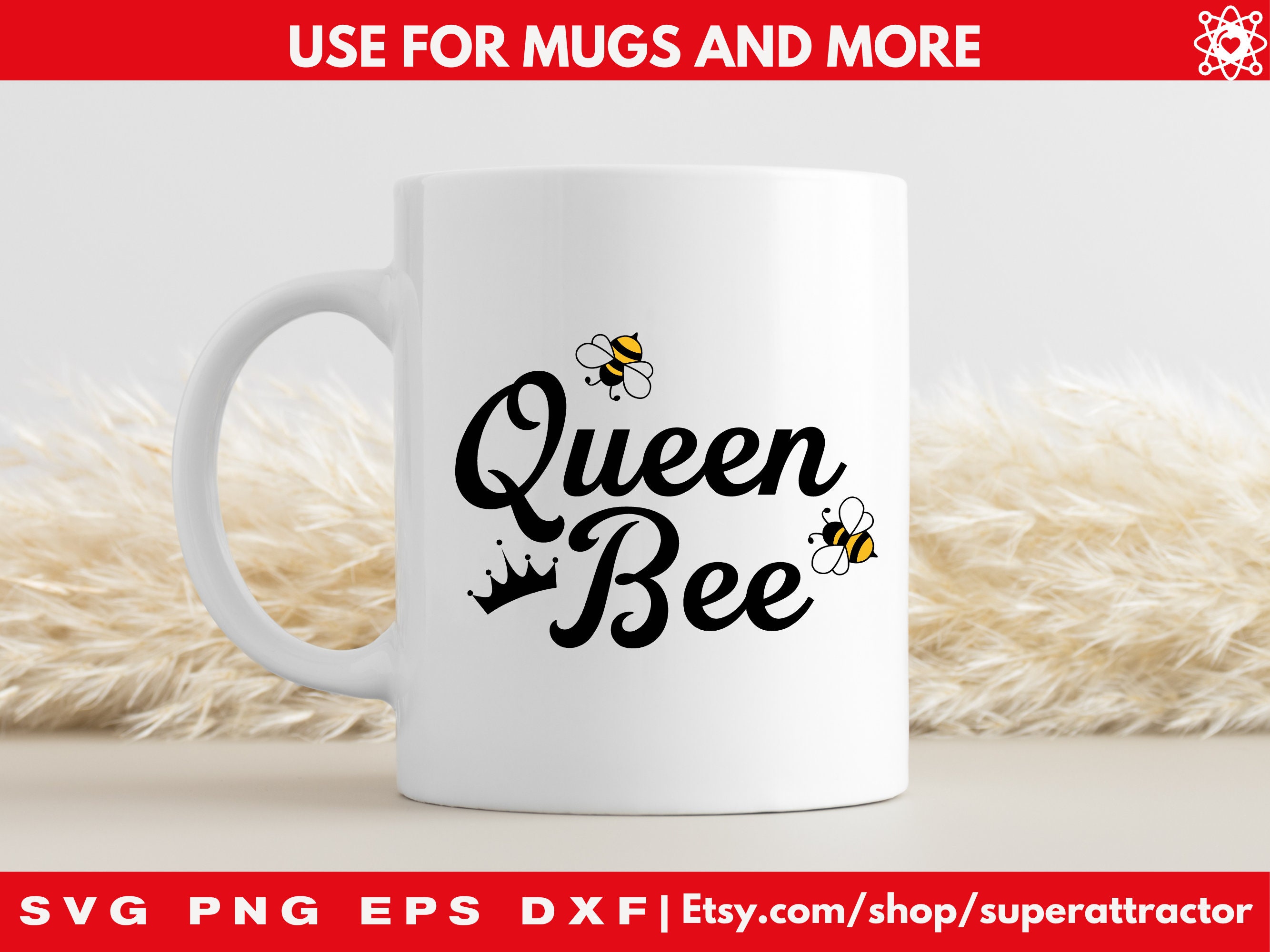 Queen Bee Crown Vector, Svg, EPS, PNG, Dxf Downloadable File - Etsy