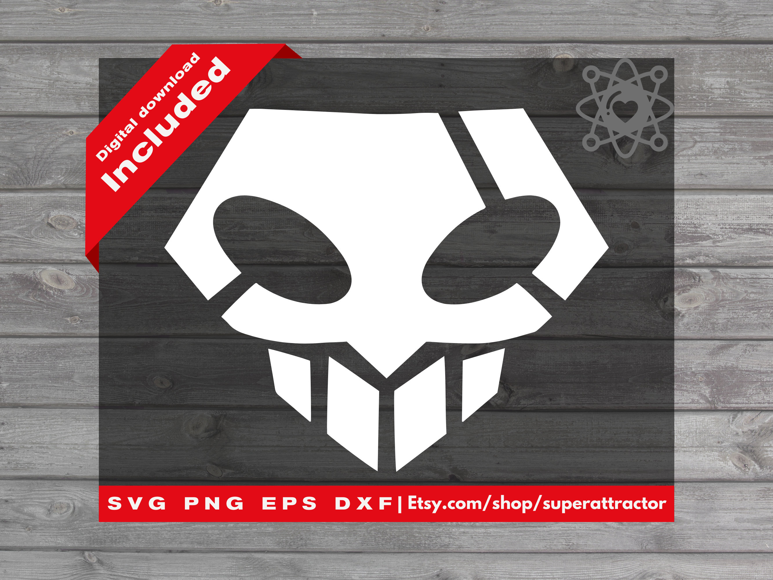 Bleach Soul Reaper Skull Symbol Anime SVG and PNG Design Bundle for ...