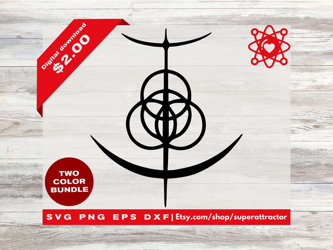 Elden Ring SVG PNG DXF Digital Files Black and White Bundle - Etsy UK