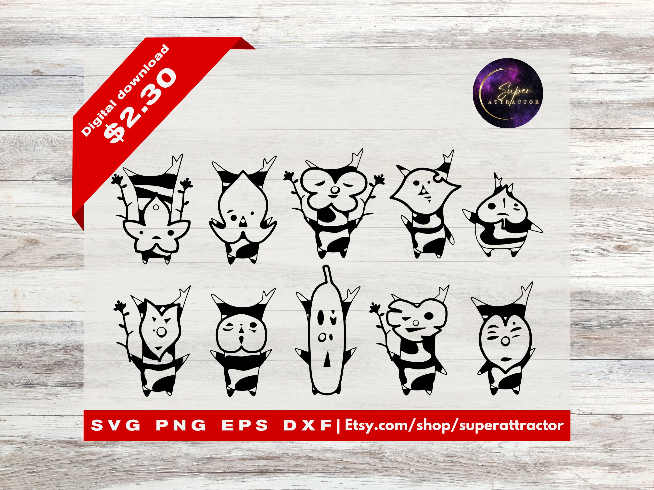 Korok Design Bundle Legend of Zelda SVG PNG DXF Cut - Etsy