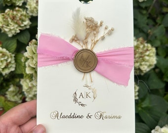 Acrylic Luxury PVC Wedding Invitation and White Envelope - Etsy