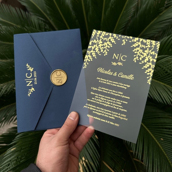 Ice Blue Wedding Invitations - Etsy