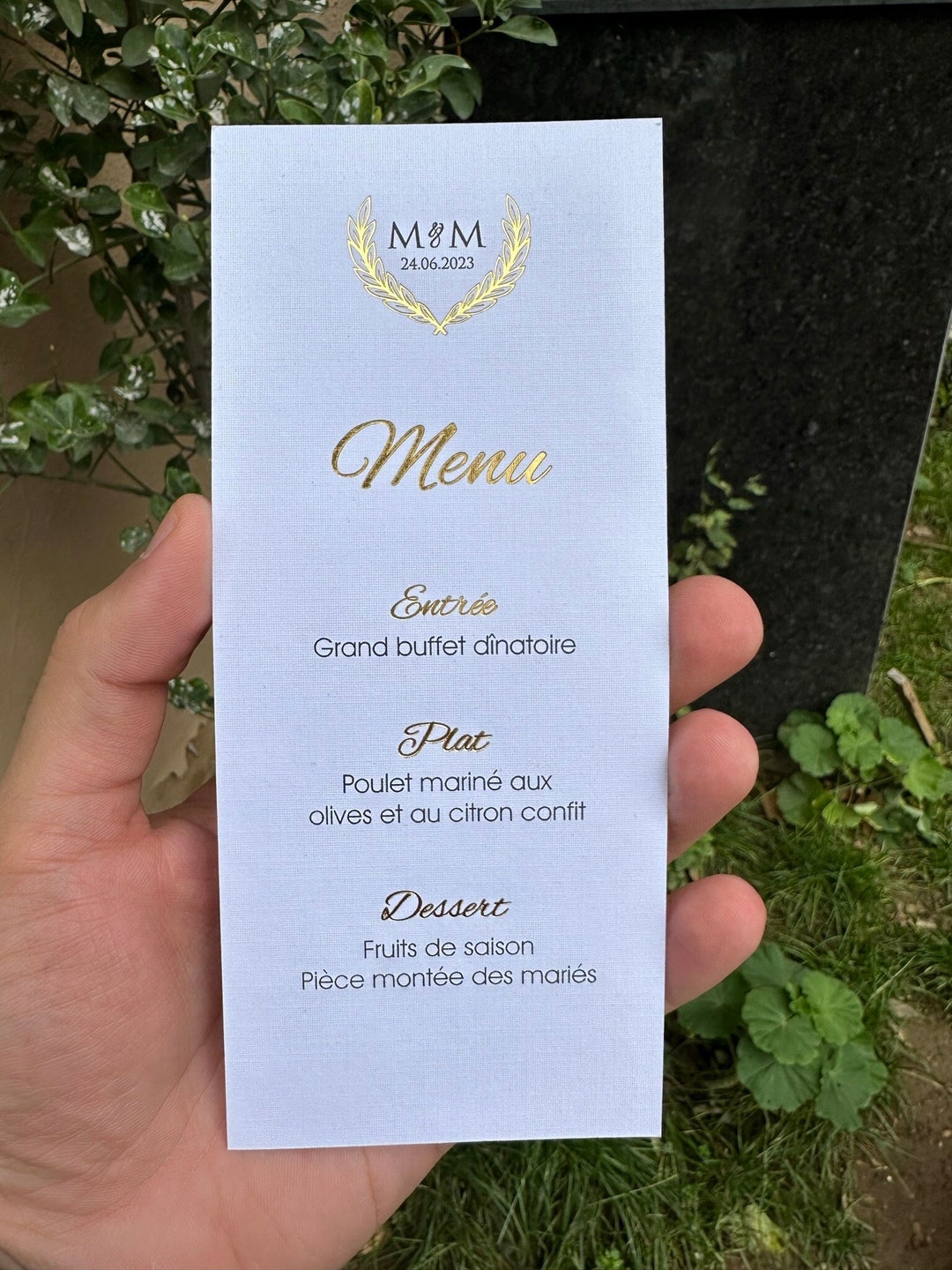 White and Gold Menu Card, Wedding Menu, Wedding Dinner, Drinks Menu ...