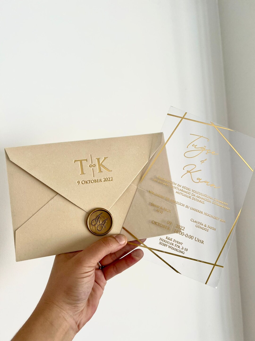 Luxury Wedding Invitation Transparent PVC, Simple Wedding Invitation ...