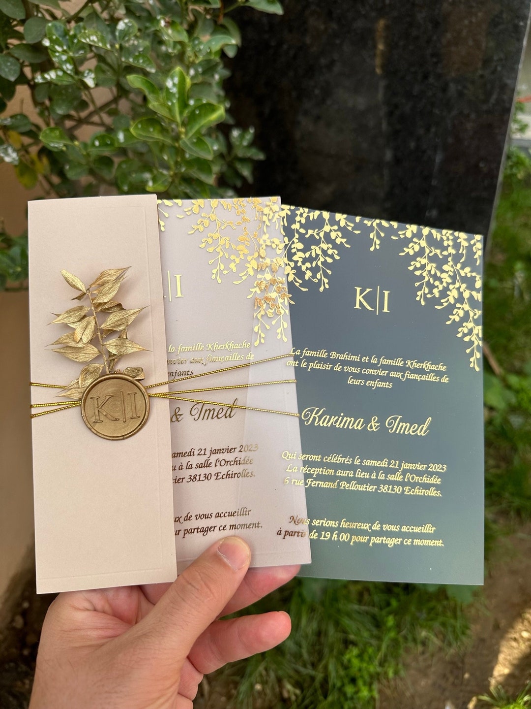 Luxury Wedding Invitation Frosted PVC, Sealed Luxury Wedding Invitation ...