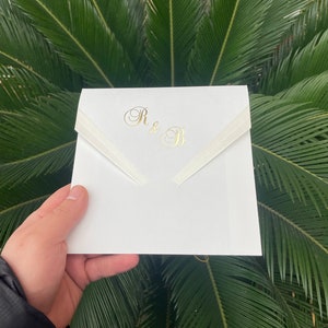 Acrylic Luxury PVC Wedding Invitation and White Envelope, White ...