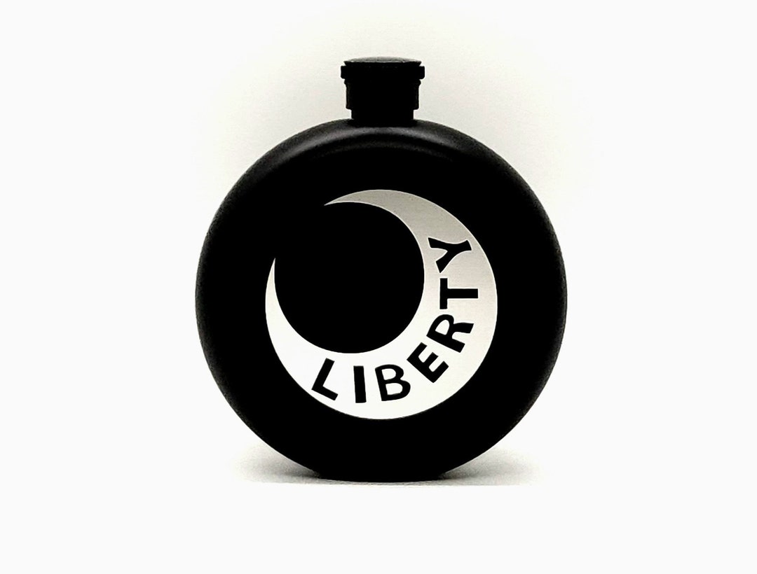 Liberty | Matte Black Stainless Steel Hip Flask With Funnel, Capacity ...