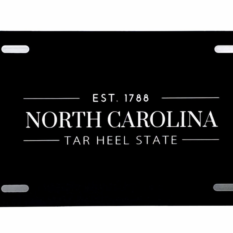 Nc Front License Plate - Etsy