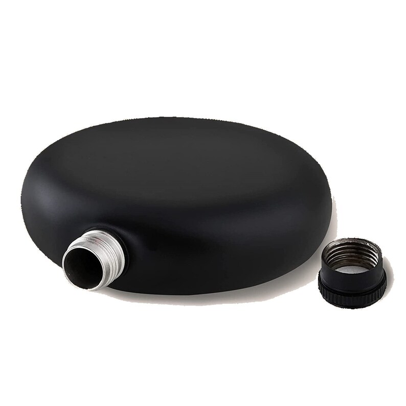 Dont Tread on Me | Matte Black Stainless Steel Hip Flask With Funnel ...
