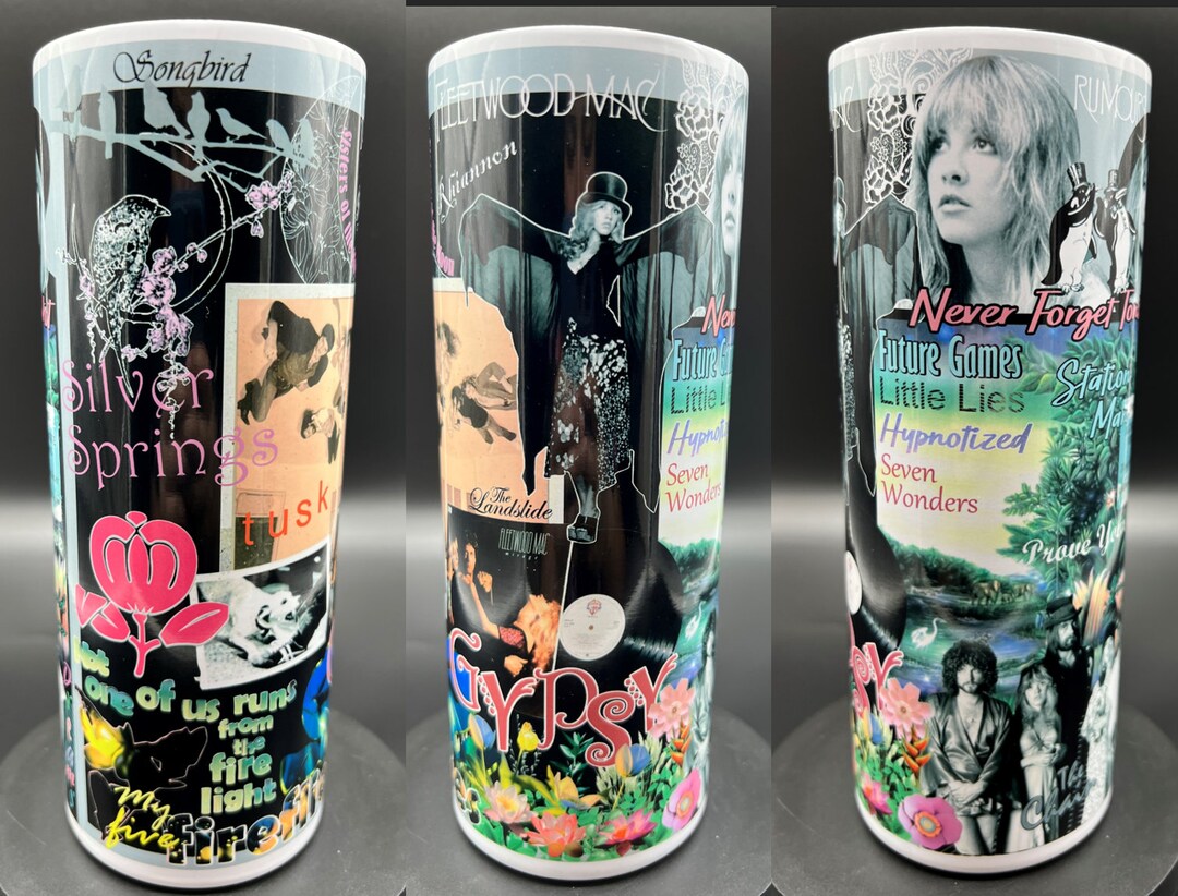Fleetwood Mac Fan Art Tumbler - Black Version - Etsy