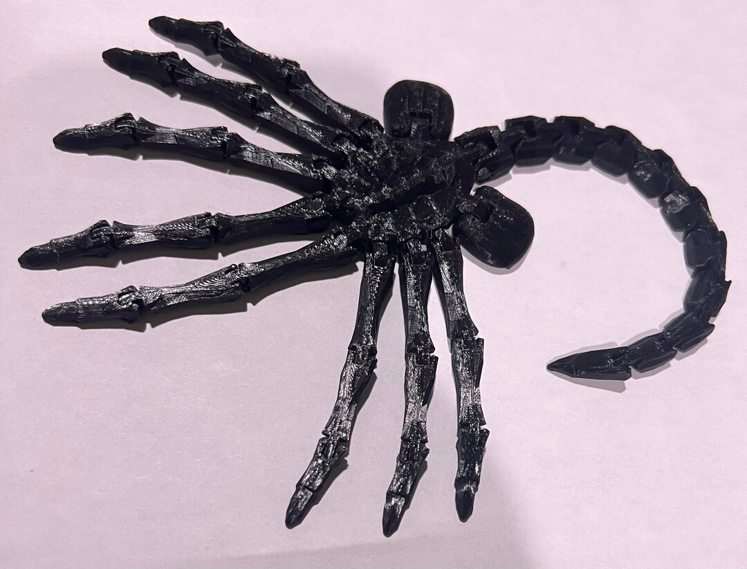 3D Printed Alien Movie Facehugger Articulated - Etsy