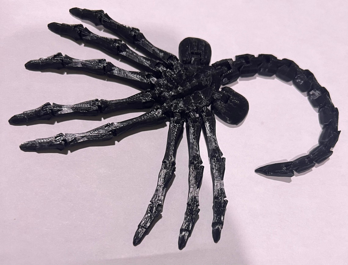 3D Printed Alien Movie Facehugger Articulated - Etsy