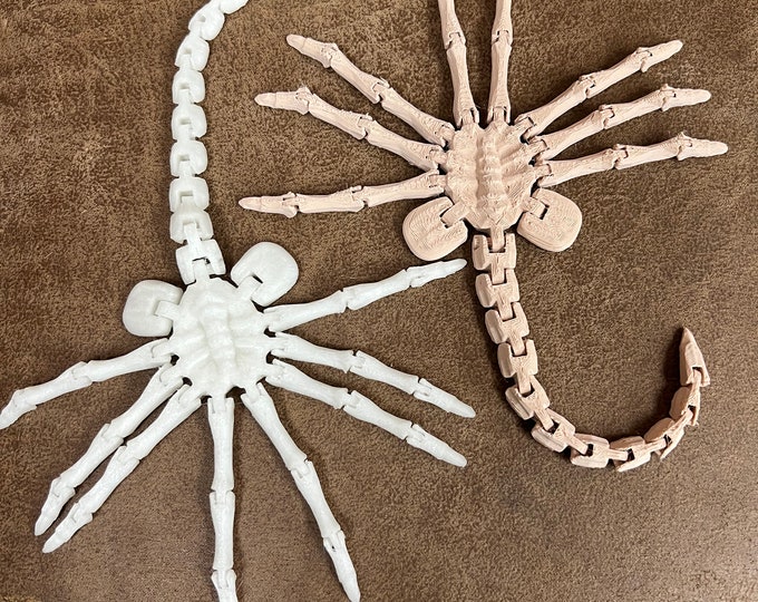 3D Printed Alien Movie Facehugger Articulated - Etsy