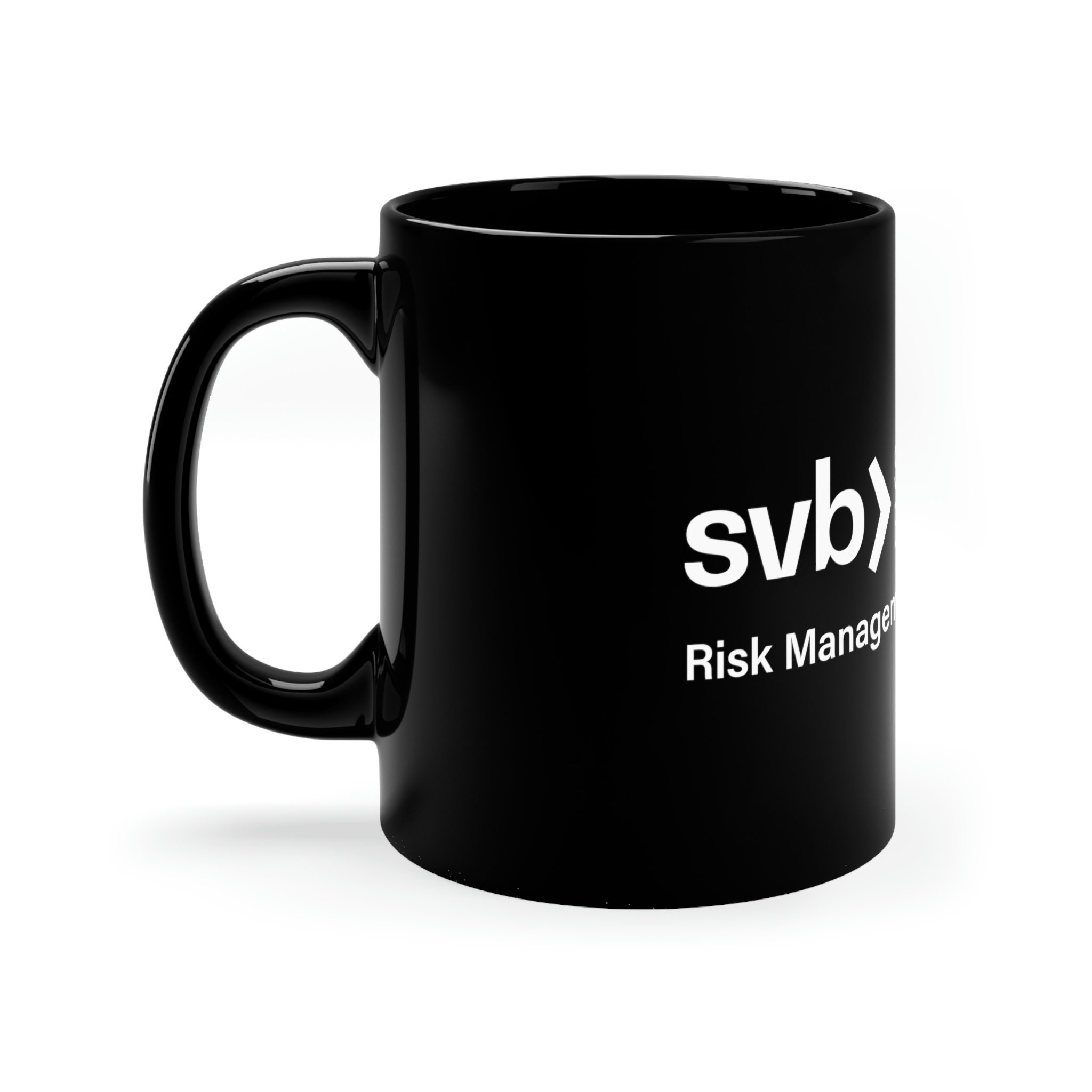 Silicon Valley Bank SVB Risk Management Department Black Mug
