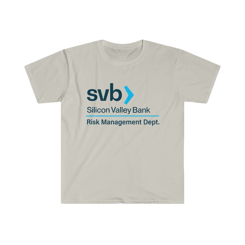 Svb Silicon Valley Bank Risk Management Dept. Cotton T-shirt - Etsy