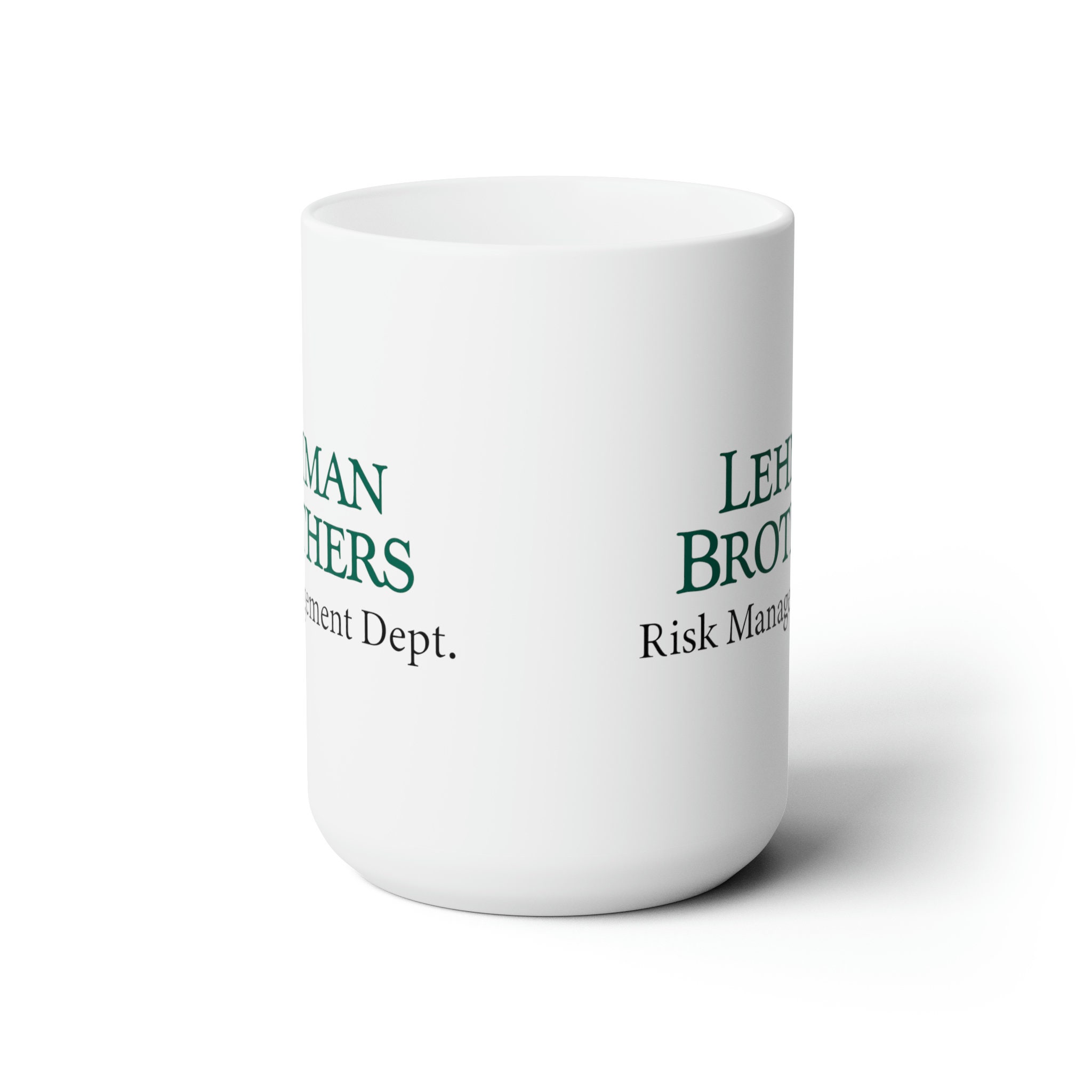 Lehman Brothers Risk Management Dept. White Ceramic Coffee Mug 15oz - Etsy