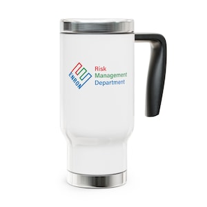 Enron Risk Management Department Stainless Steel Travel Mug With Handle ...