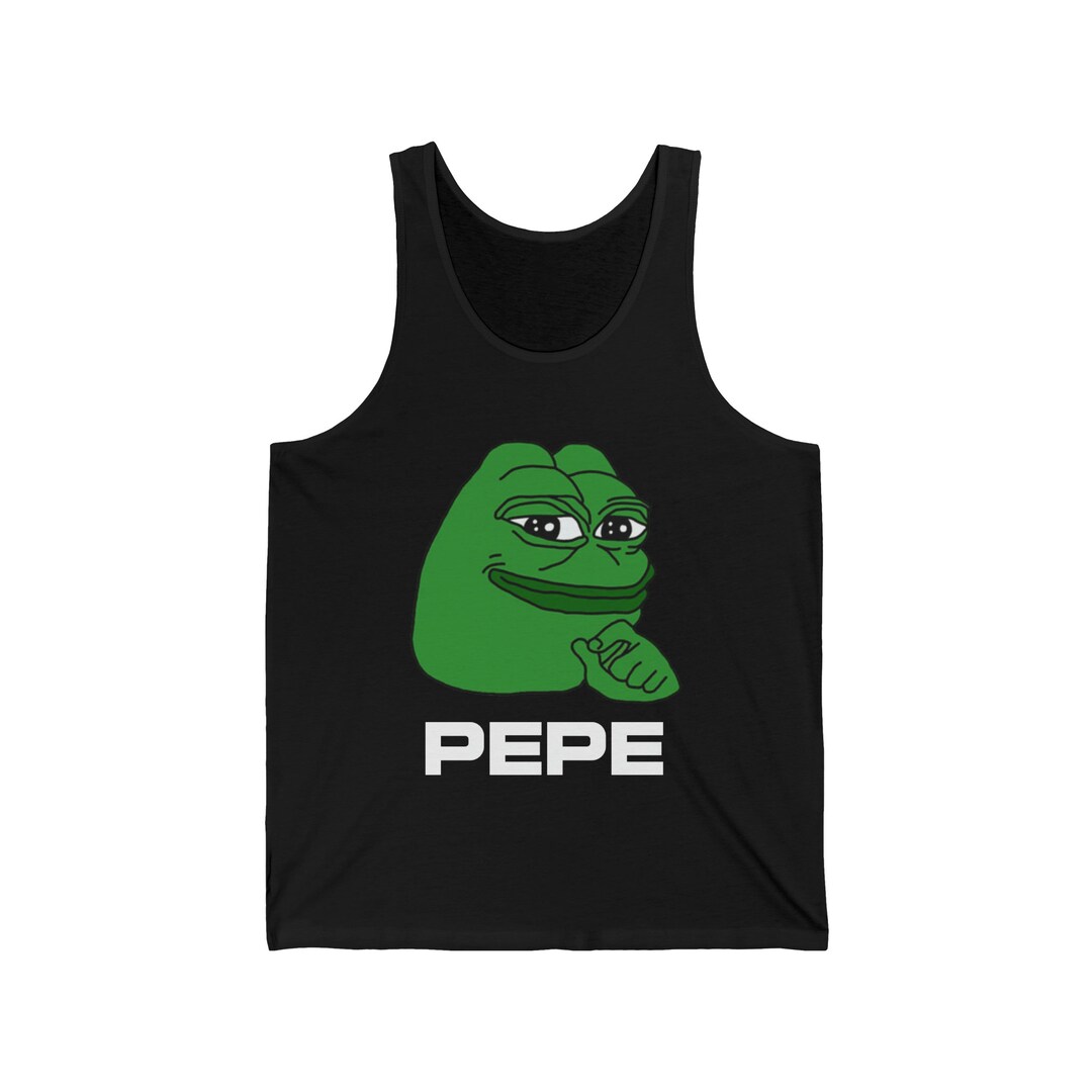 Pepecoin Tank Top, PEPE Tank Top, Crypto Tank Top, Cryptocurrency Tank ...