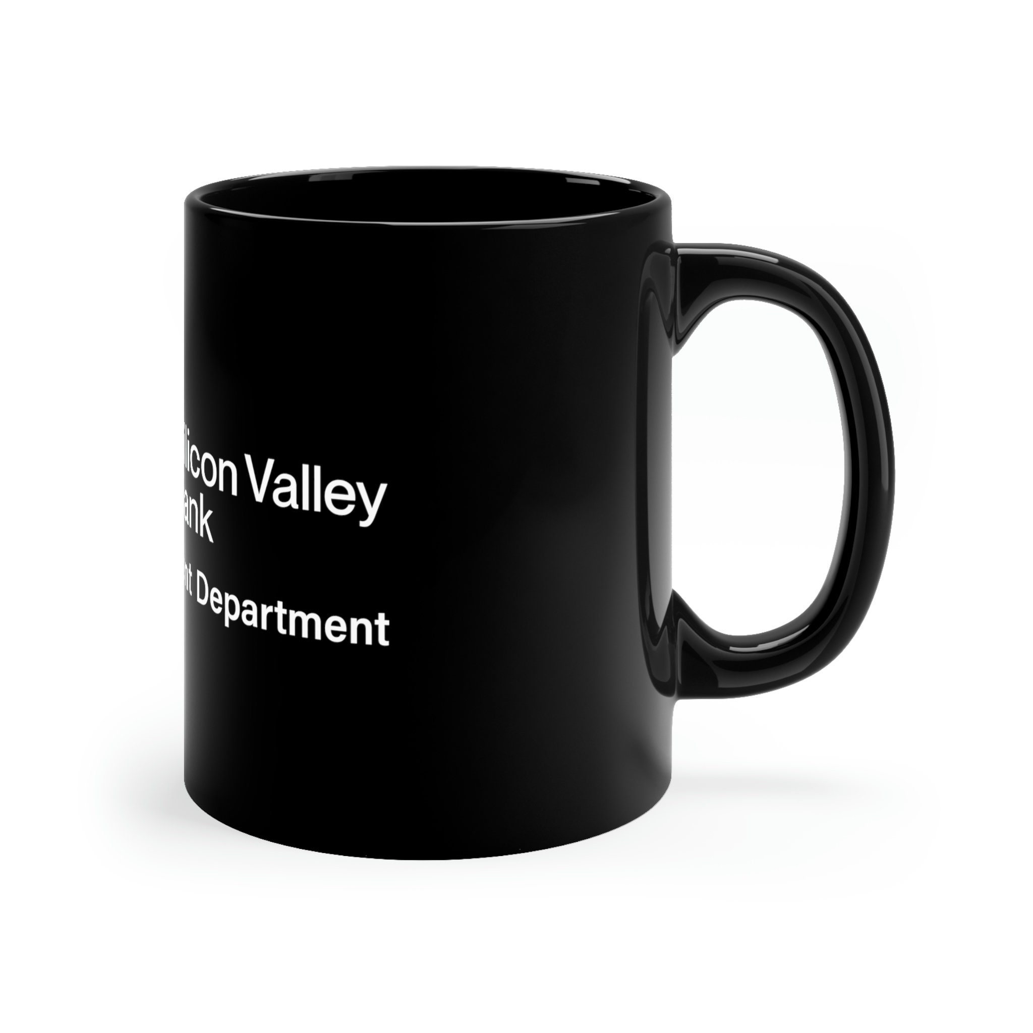 Silicon Valley Bank SVB Risk Management Department Black Mug