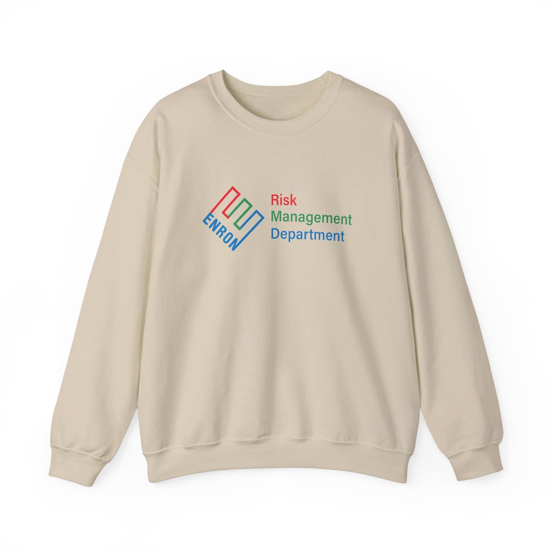Enron Risk Management Department Crewneck Crewneck Sweatshirt | Funny - Etsy