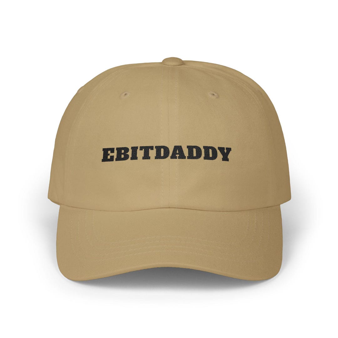 EBITDADDY Funny Classic Dad Hat | EBITDA Accounting Humor Cap | Finance Parody Dad Cap | Wall ...