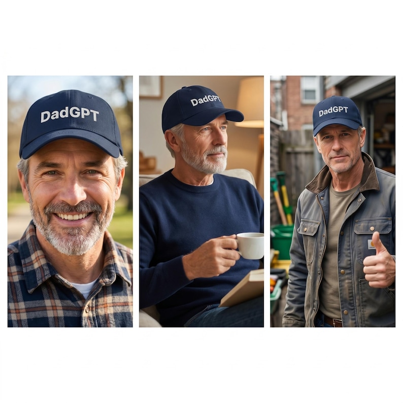 Dadgpt Hat - Embroidered Chatgpt Parody Cap, Funny Dad AI Gift, Nerdy ...