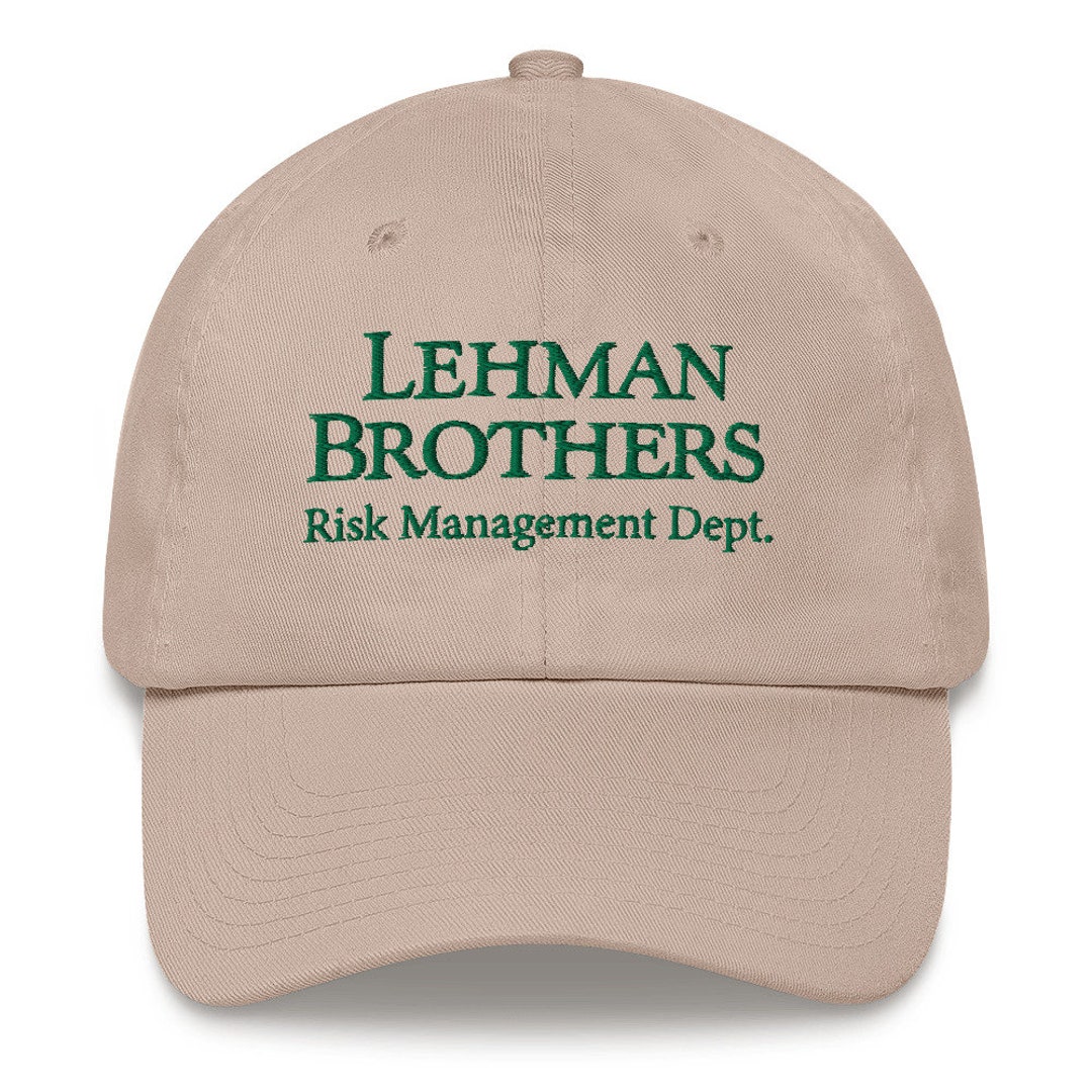 Lehman Brothers Risk Management Hat, Embroidered Lehman Bros Parody Cap ...