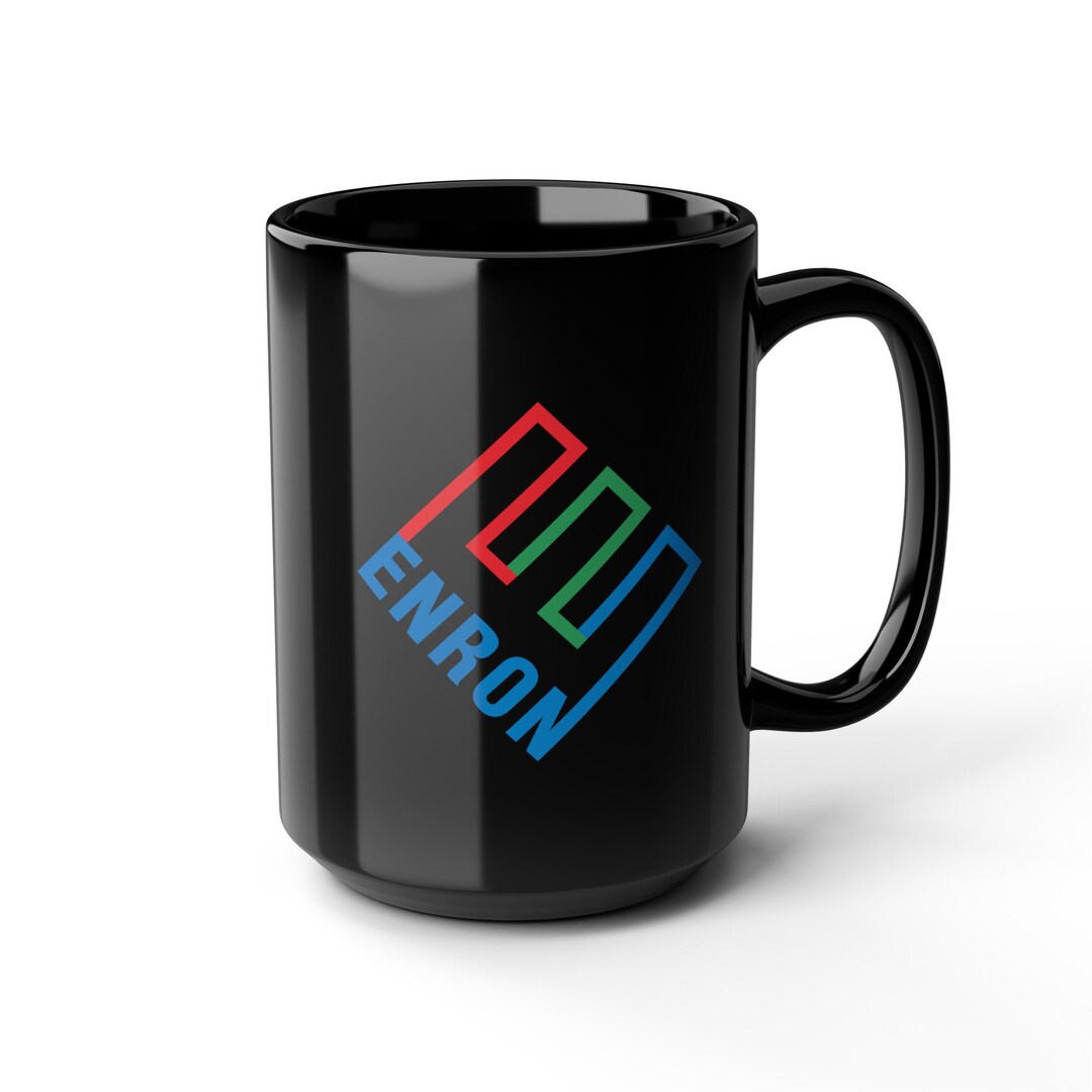 Enron Black Ceramic Coffee Mug, 11oz and 15oz, Wall Street, Enron ...