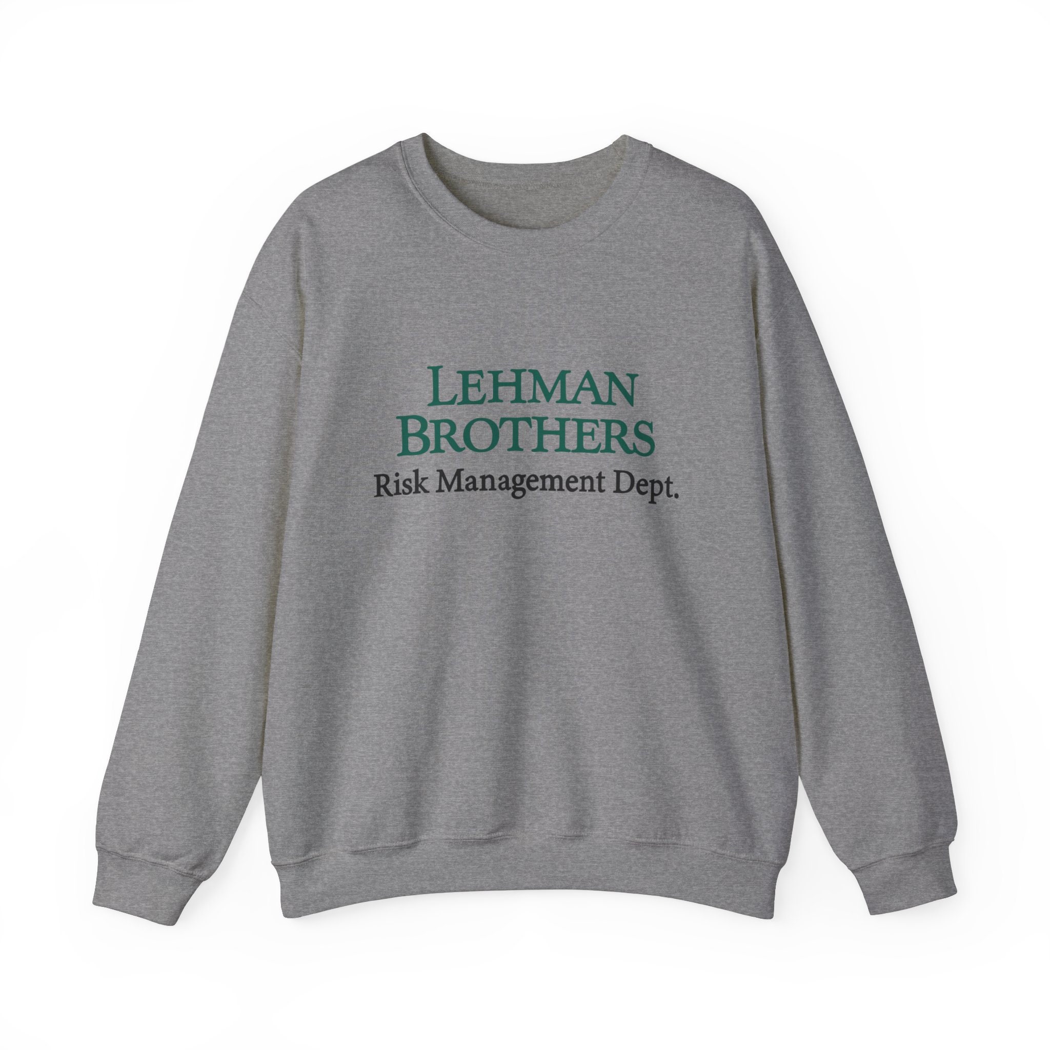 Lehman Brothers Risk Management Dept. Crewneck Sweatshirt, Lehman Bros ...