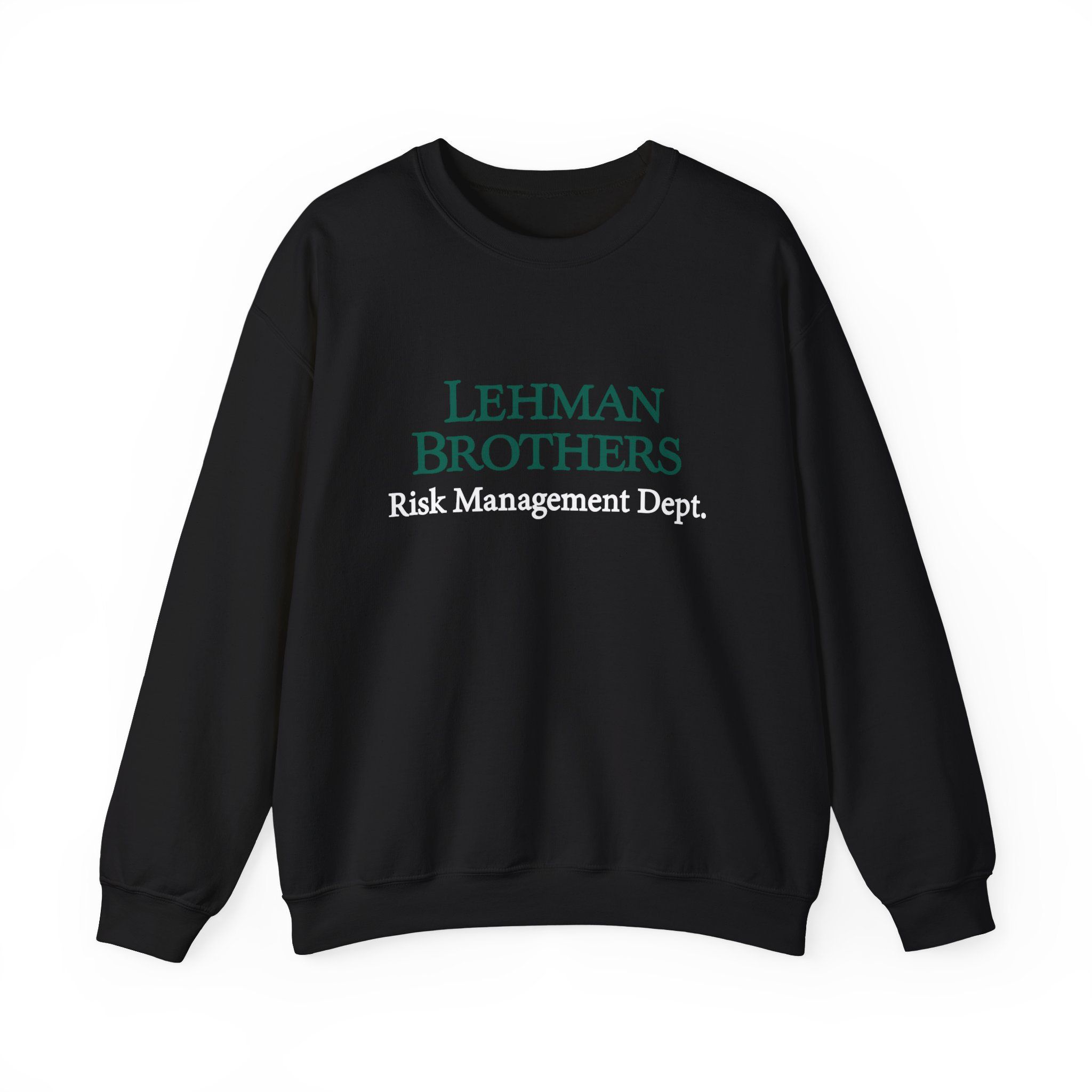 Lehman Brothers Risk Management Dept. Crewneck Sweatshirt, Lehman Bros ...