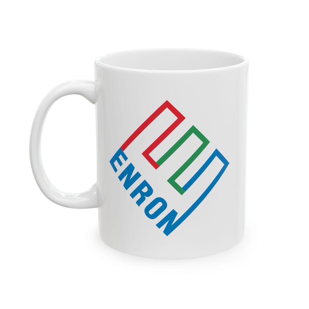Enron White Ceramic Coffee Mug, 11oz/15oz, Enron Energy Mug, Funny ...