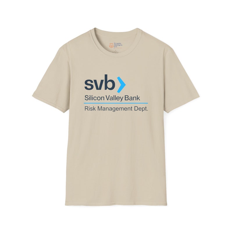 Svb Silicon Valley Bank Risk Management Dept. Crewneck T-shirt, Funny Finance Tee, Wall Street ...