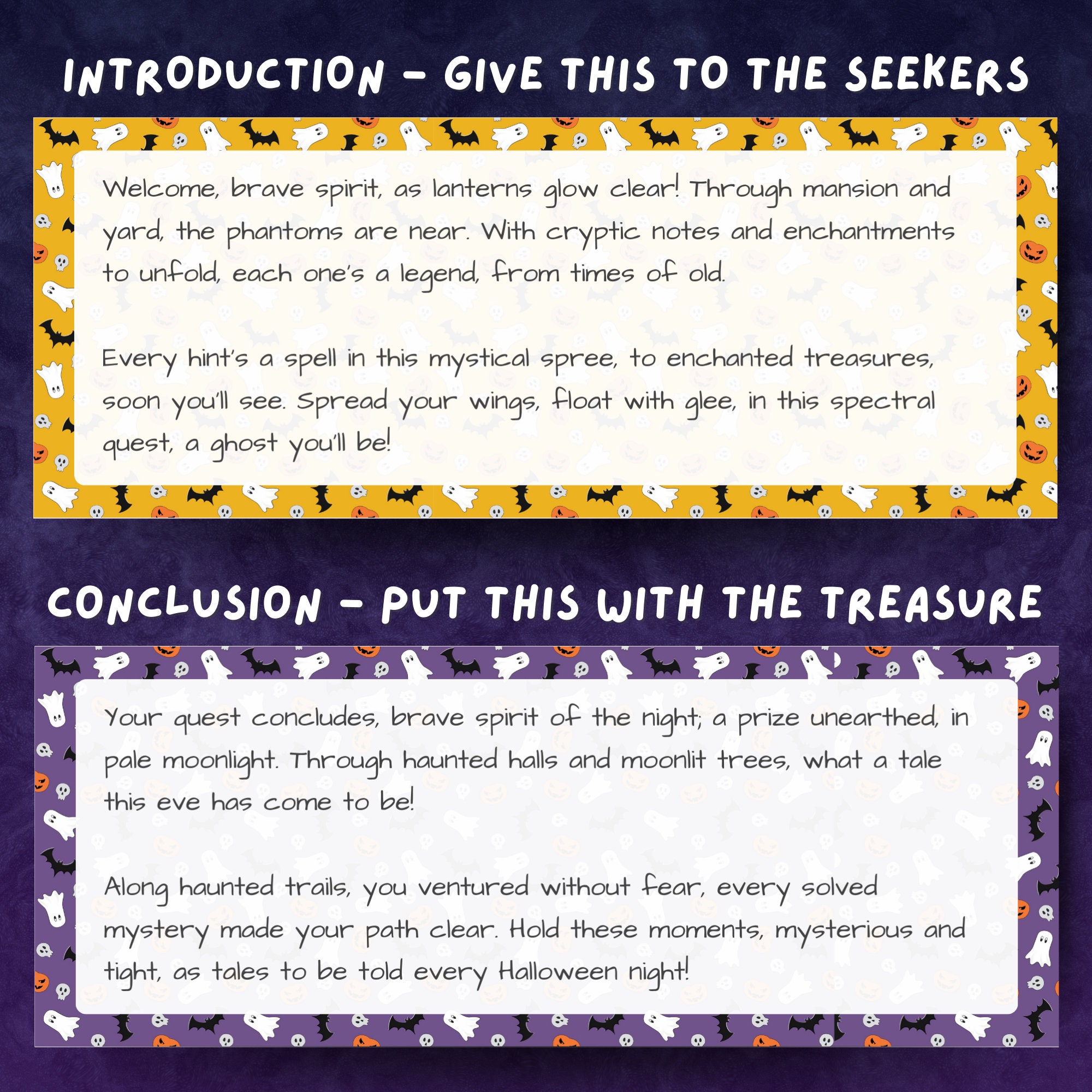 Halloween Scavenger Hunt for Kids, Spooky Treasure Hunt, Outdoor ...
