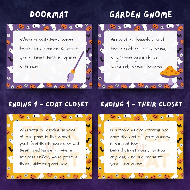 Halloween Scavenger Hunt for Kids: Spooky Treasure Adventure (PDF) - Etsy