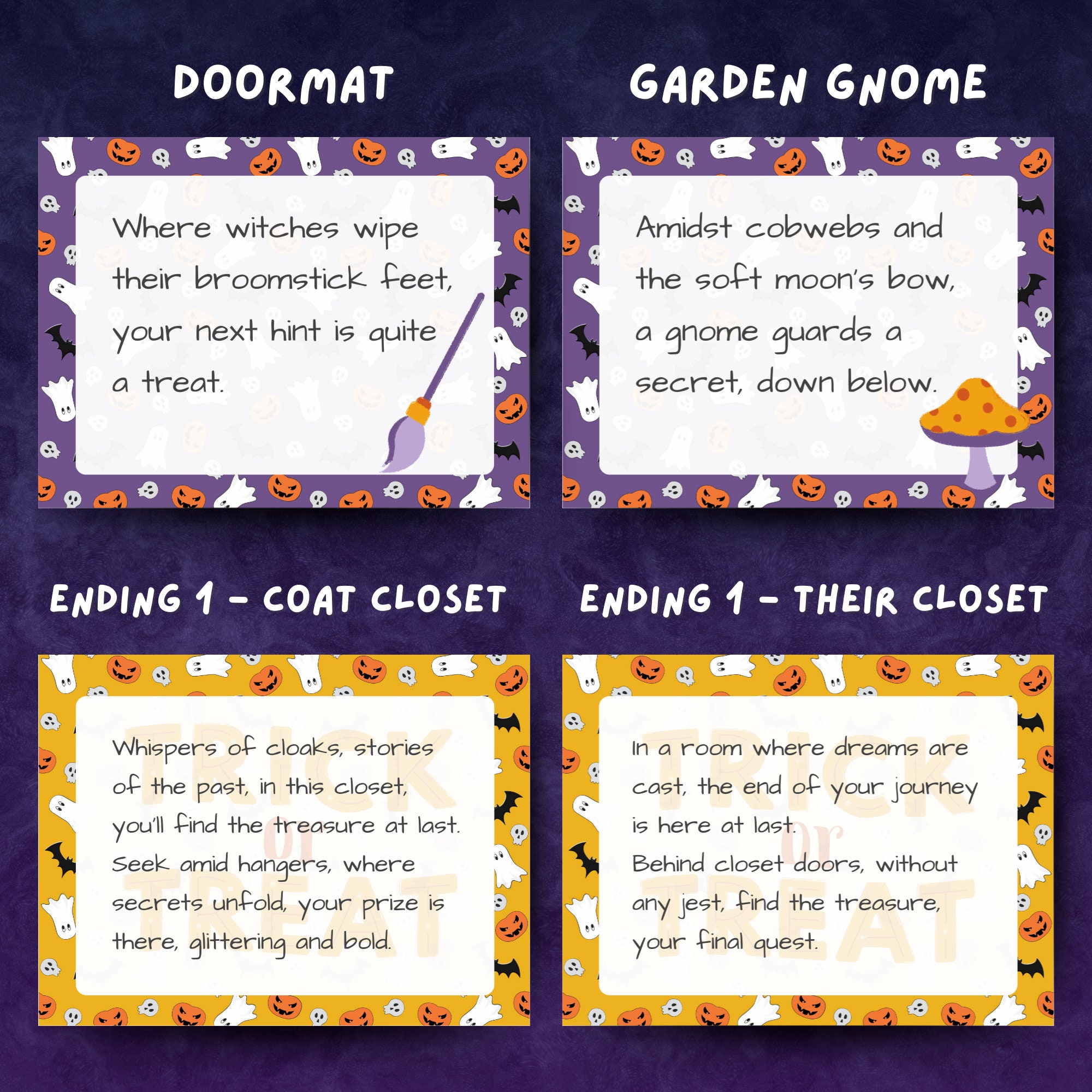 Halloween Scavenger Hunt for Kids: Spooky Treasure Adventure (PDF) - Etsy