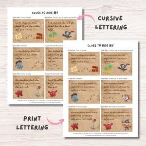 Outdoor Pirate Treasure Hunt Game, Scavenger Hunt Clues, Treasure Map ...