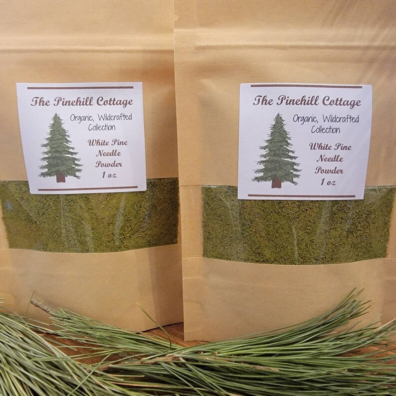 Pine Needle Powder; Needle Tea; White Pine Needle Powder; Organic Pine ...