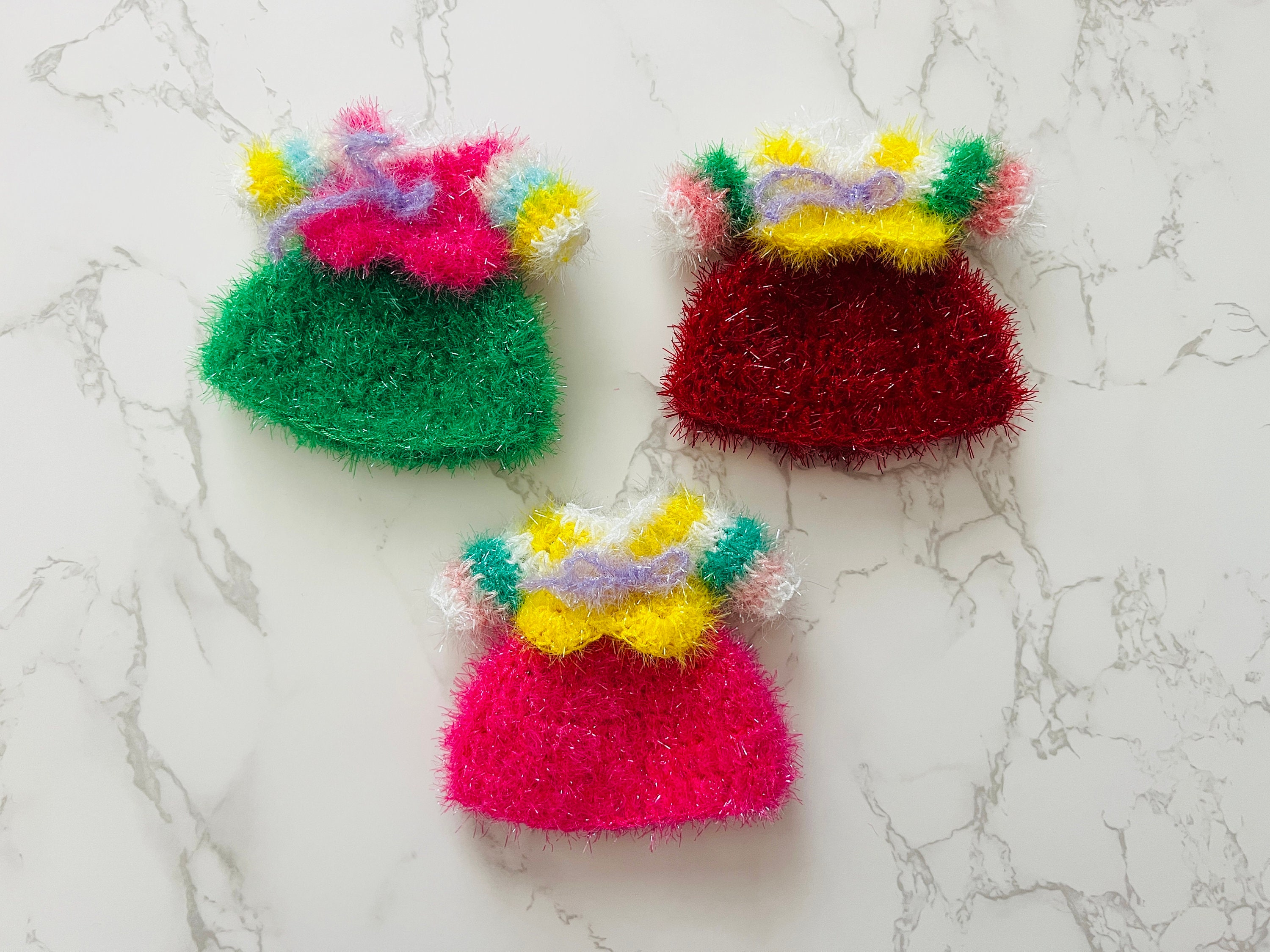 Korean Hanbok Traditional Dress Scrubby Yarn Dish Scrub - Etsy