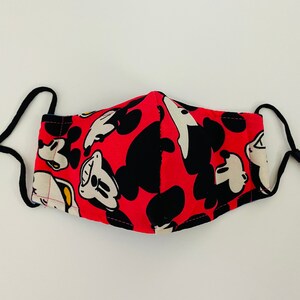 Kids Size Disney-inspired Mickey Face Mask - Etsy