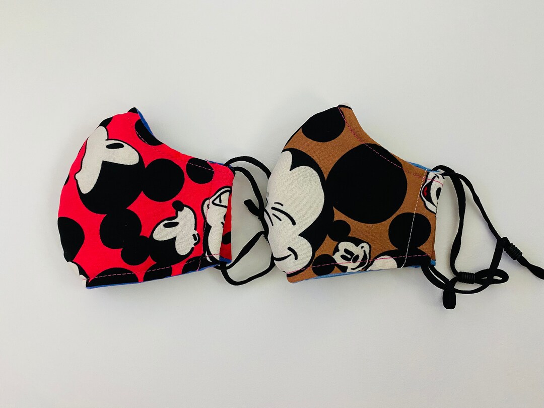 Kids Size Disney-inspired Mickey Face Mask - Etsy