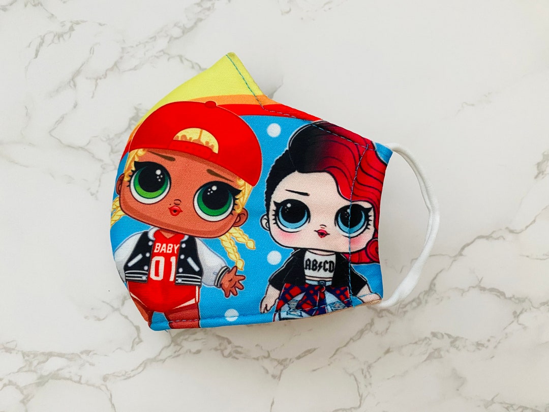 Kids Size Cute Little Girls Face Mask - Etsy