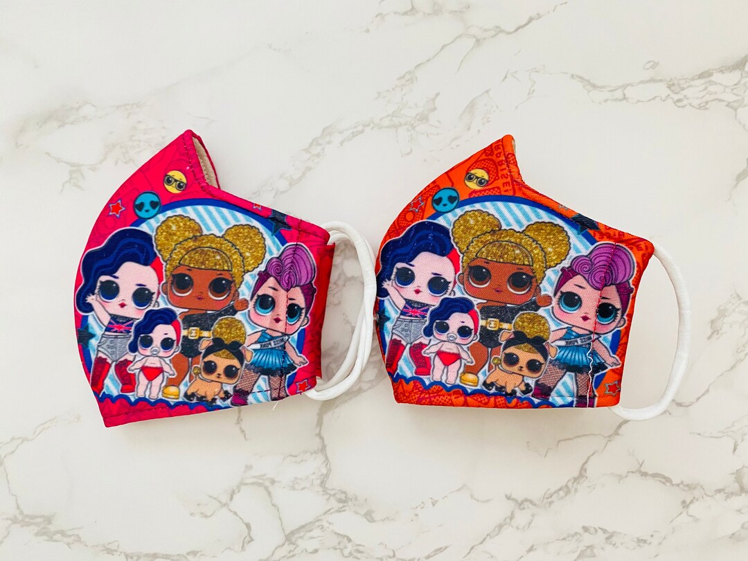 Kids Size Cute Little Girls Face Mask - Etsy
