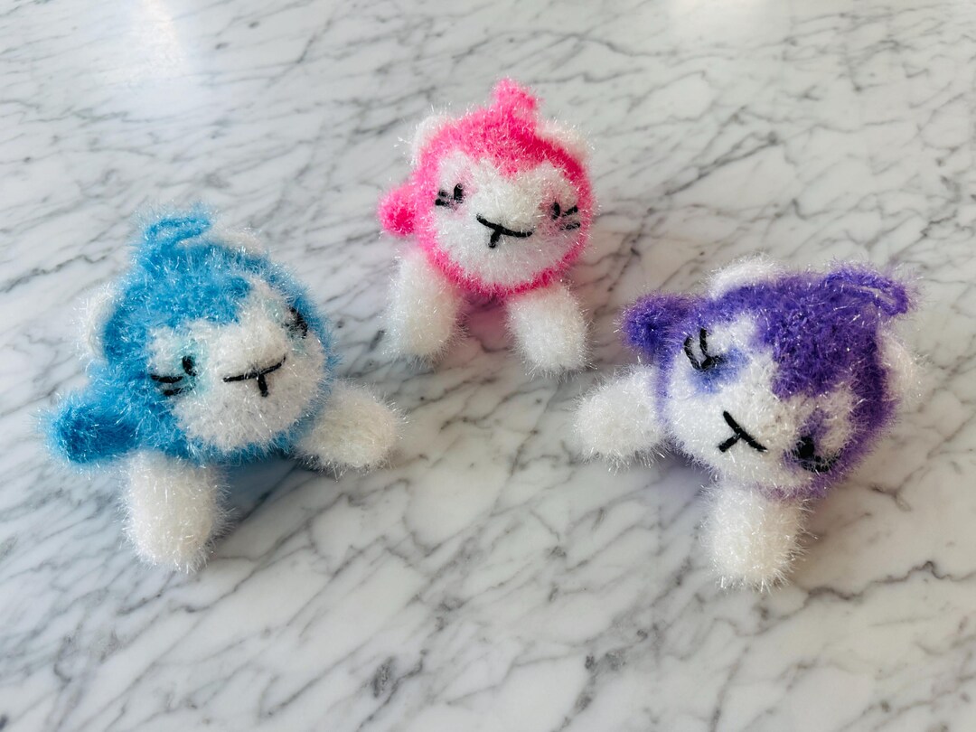 Baby Kitten Korean Scrubby Dish Sponge - Etsy