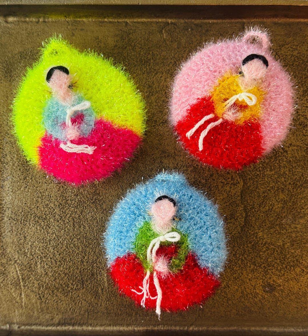 Korean Girl Posing in Traditional Hanbok Scrubby Dish Sponge - Etsy