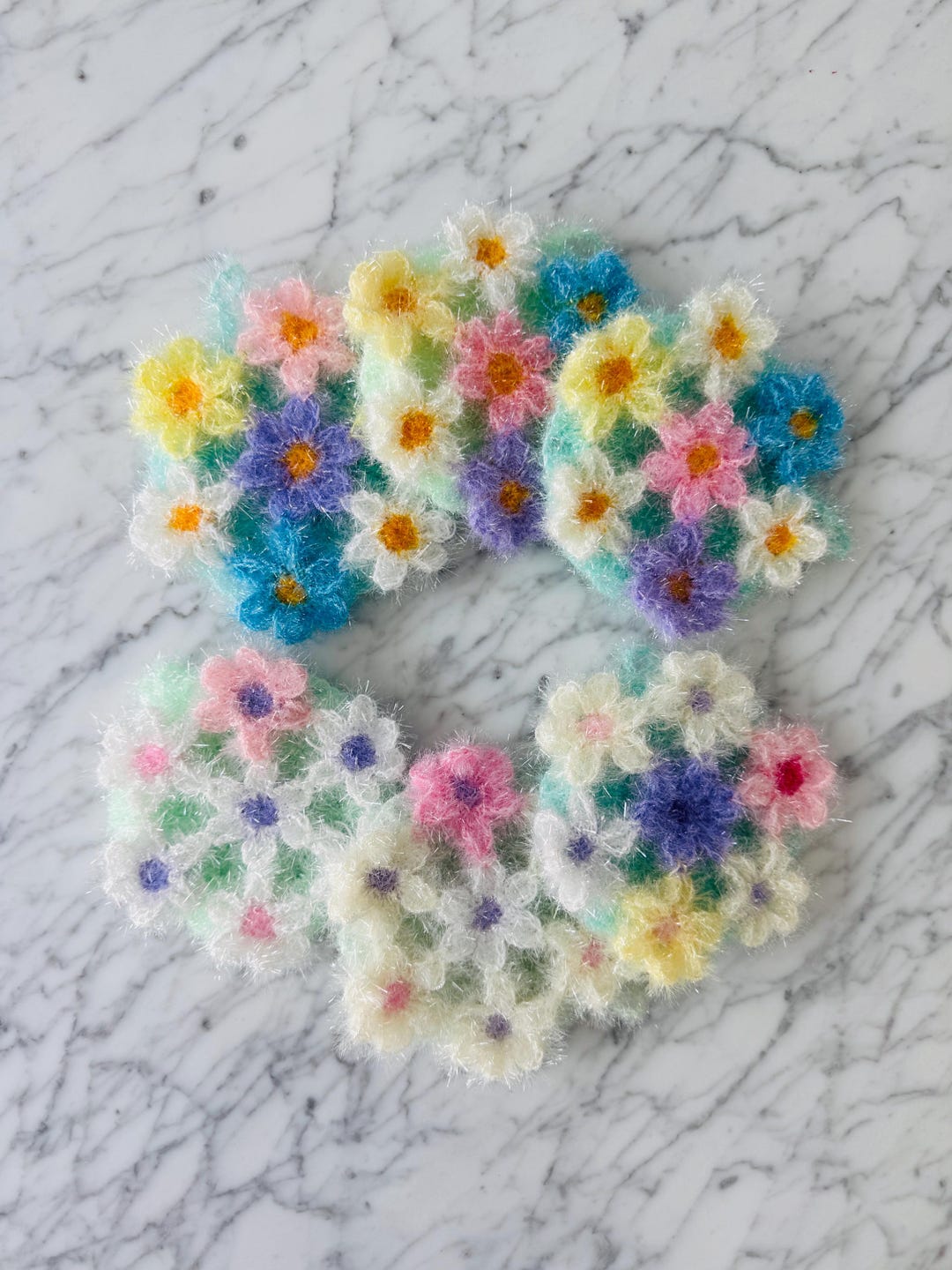 Spring Flowers Pastel Scrubby Dish Sponge - Etsy