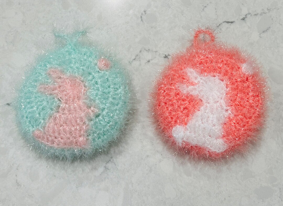 Lunar New Year Rabbit Cute Scrubby - Etsy