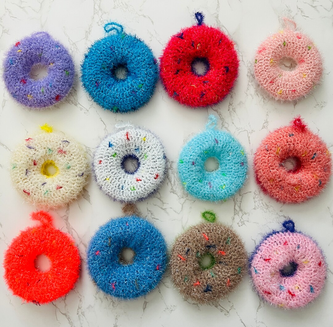 Colorful Sprinkle Donut Dish Sponge - Etsy