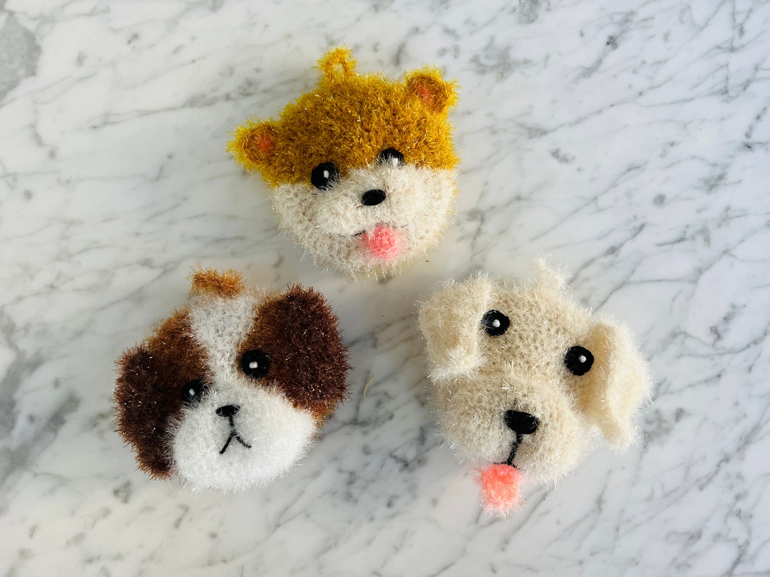 Korean Scrubby: Cute Animal Dish Sponge, Bath Loofah - Etsy