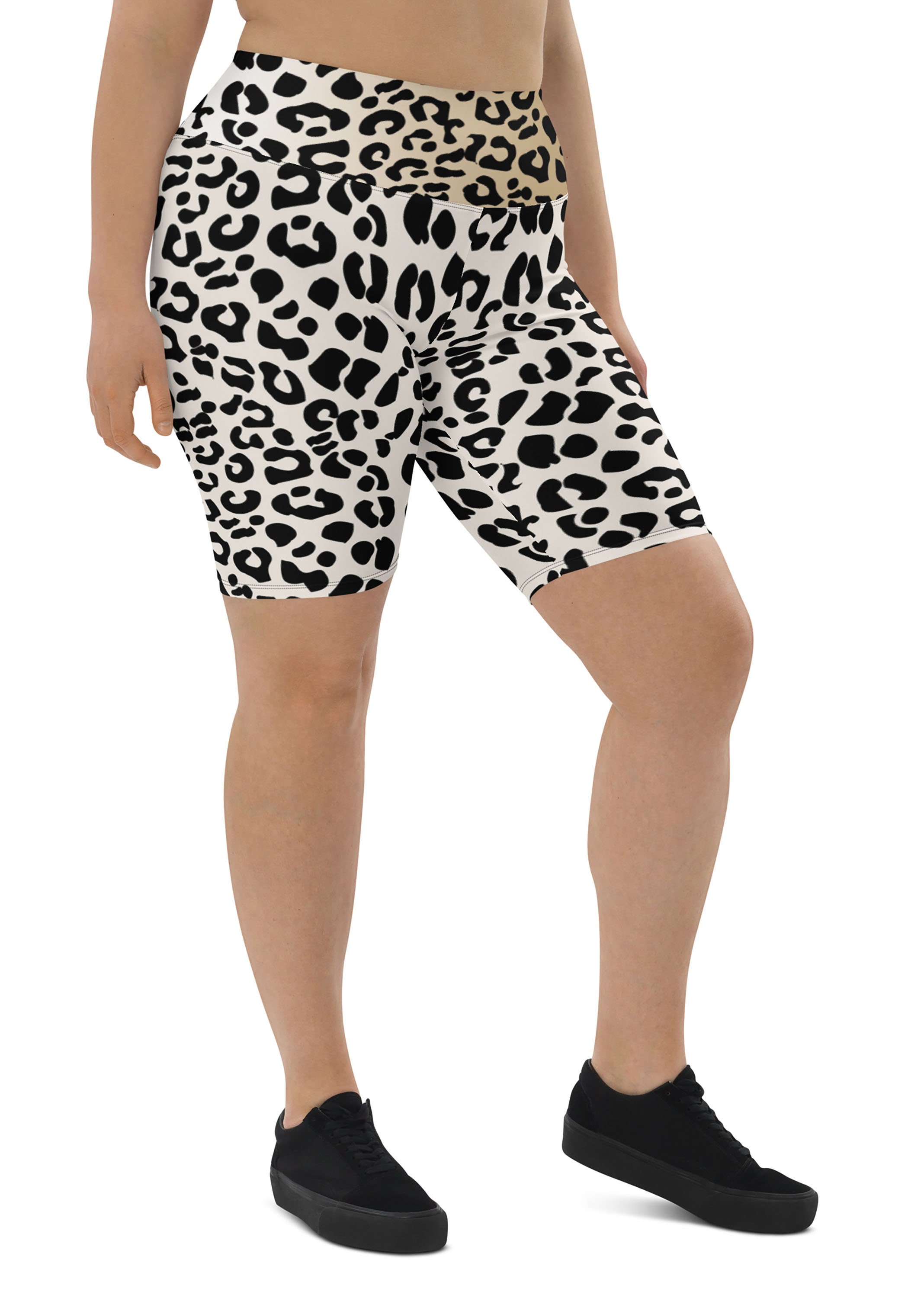 Leopard High Waisted Biker Shorts for Gym Workout or Running| Animal ...