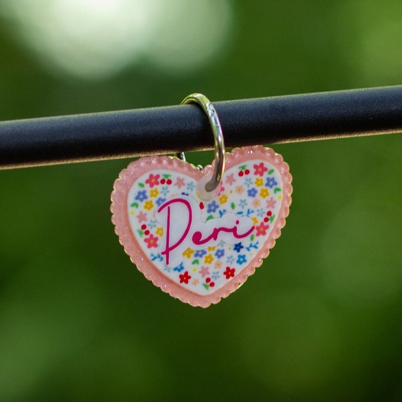 Heart Dog Tag - Etsy